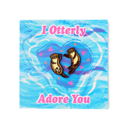 I Otterly Adore You Greeting Card With Pins | LUSH